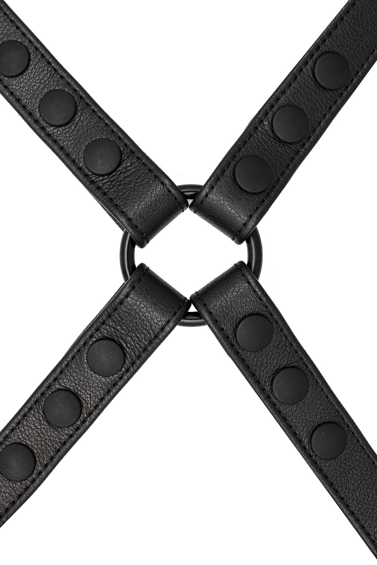 Simple Black Leather Shoulder Harness | ARMY OF MEN